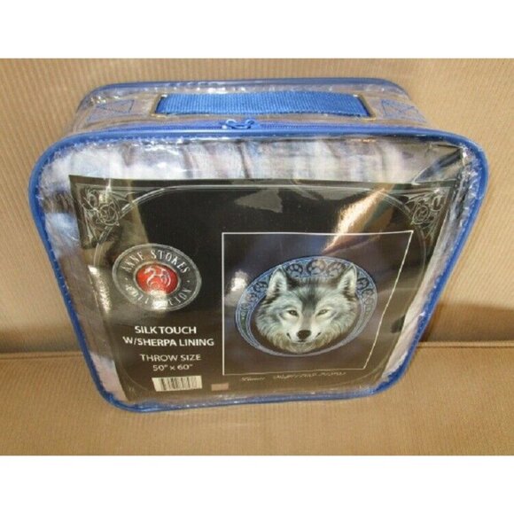 Anne Stokes | Bedding | New Anne Stokes Lunar Wolf Plush Throw Gift ...